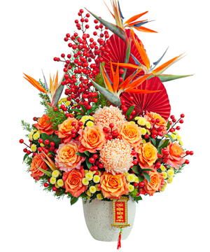 Vase of flowers Vui xuân 2, flowers shop online